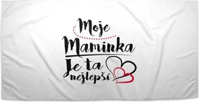 Sablio Ručník Moje maminka je ta nejlepší - 70x140 cm