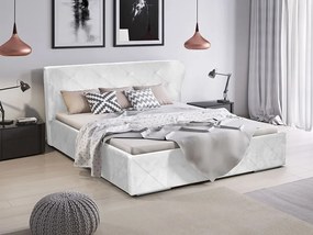 Manželská postel 160 cm Oleus (bílá). 1014634
