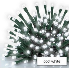 Vánoční osvětlení EMOS D4AC02 ZY0802T 80LED řetěz 8m studená bílá s časovačem