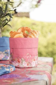 Modrá bavlněná chňapka - rukavice Flower & Fiesta - 18*30 cm