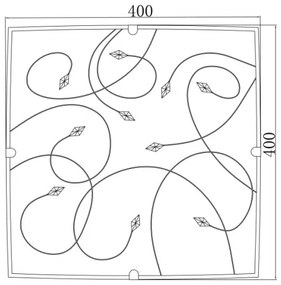 Globo 40393-3 - Stropní svítidlo 3xE27/60W