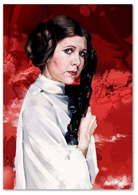 Gario Obraz na plátně Star Wars, portrét Leia - Dmitry Belov Rozměry: 40 x 60 cm