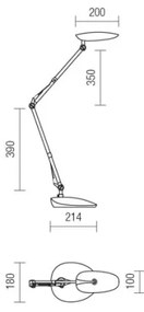Redo 01-1036 - LED Stolní lampa KEPLER VEIOZA LED/6.5W/230V