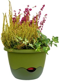 Plastia Květináč Mareta závěsný - zelená světlá + tmavá 30 cm