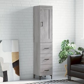 Skříň highboard šedá sonoma 34,5 x 34 x 180 cm kompozitní dřevo 3200199