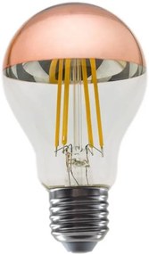 Led žárovka diolamp led filament zrcadlová žárovka a60 8w/230v/e27/2700k/900lm/180°/dim, měděný vrchlík
