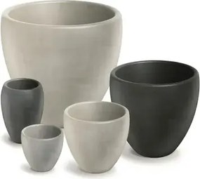 Ethick CANO HIGH 40 cm betonová šedá / Květináč / Plast / 13 l