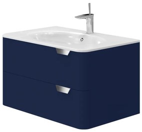 Kingsbath Velluto Blue 80 koupelnová skříňka s umyvadlem