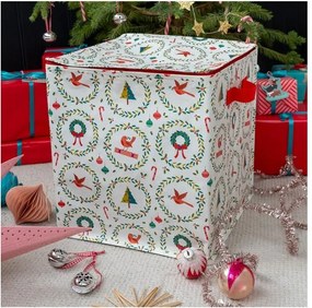 Úložný box na oblečení z recyklovaného plastu 32x32x35 cm Classic Christmas – Rex London