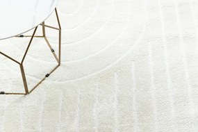 Dywany Łuszczów, Kusový koberec Mode 8494 geometric cream, 80x150, bílá, chodba / předsíň