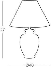 Kolarz 0014.74 - Stolní lampa GIARDINO 1xE27/100W/230V