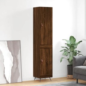 Skříň highboard hnědý dub 34,5 x 34 x 180 cm kompozitní dřevo