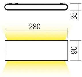 Redo 90451 - LED Venkovní nástěnné svítidlo KLIPPE LED/24W/230V 3000K IP54 bílá