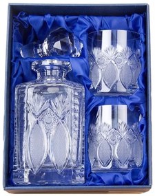 Onte Crystal Bohemia Crystal ručně broušený whisky set Exclusive 1+2