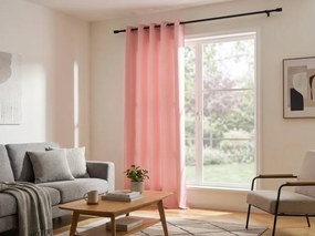 Závěs OXFORD LIGHT 140x250 cm, růžový Zavěšení: Kovové kroužky
