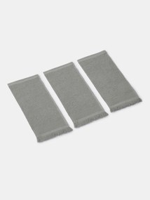 Sinsay - Sada bavlněných ručníků s třásněmi 3 pack - zelená