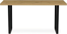 Jídelní stůl HT-R5216 OAK, lamino, dub (160 x 80) cm