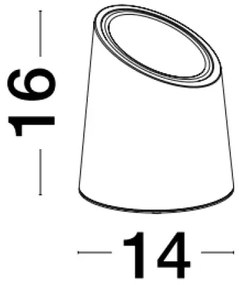 Venkovní zahradní lampa Fox 14 bílé