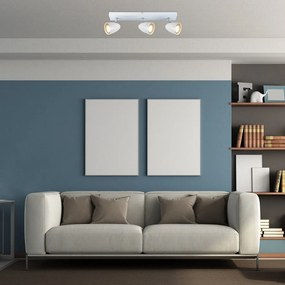Rabalux Bílé stropní svítidlo Perico pro žárovku 3x GU10 73020
