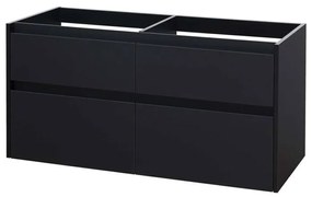 Mereo, Opto, koupelnová skříňka 121 cm, černá CN943S