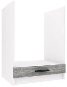 Kuchyňská skříňka Belini spodní pro vestavnou troubu 60 cm šedý antracit Glamour Wood bez pracovní desky  TOR SDP60/0/WT/GW/0/B1