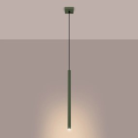 Sollux Lighting Závěsné svítidlo PASTELO 1 olivově zelené