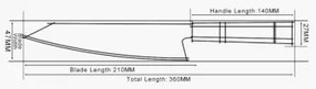 Nůž Kiritsuke 8.2" GRAND SHARP 67 vsrtev damaškové oceli