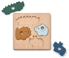 Dřevěné vkládací puzzle LIEWOOD Suki Zvířátka
