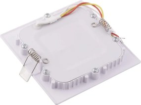 T-LED Bílý vestavný LED panel hranatý 120 x 120mm 6W 24V CCT 102204