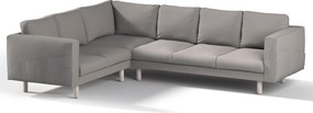 Potah na pohovku IKEA Norsborg rohová 5-místná barva šedá látka pletený vzor