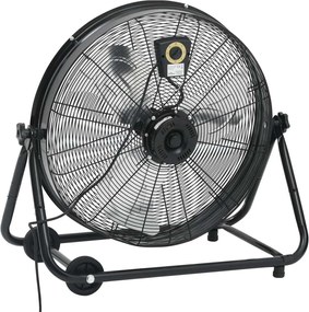 vidaXL Průmyslový bubnový ventilátor 60 cm 172,5 W černý [51453]
