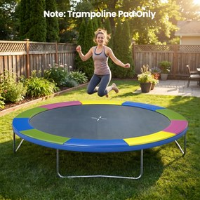 Kryt hrany trampolíny SPORTNOW Ø305 cm, barevný, odolný proti povětrnostním vlivům a UV záření, ideální pro zahradní trampolíny | Aosom.de