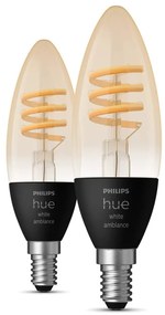 Filamentové smart žárovky v sadě 2 ks E14, 5 W White ambiance – Philips Hue