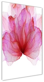 Wallmuralia Vertikální Foto obraz sklo tvrzené Růžový květ 50x100