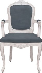 vidaXL Jídelní židle 2 ks 62 x 59,5 x 100,5 cm samet [344468] Barva: Šedá