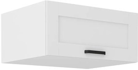 STL 80 cm skříňka horní jednodveřová (otevírání nahoru, hloubka 57 cm) LUNA Barevné provedení LUNA: Bílá / Bílá