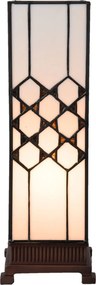 Stolní lampa Tiffany Roof - 12*12*36 cm E14 / max. 25 Watt