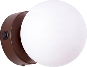 Sollux Lighting Nástěnné svítidlo YOLI 1 hnědé s vypínačem