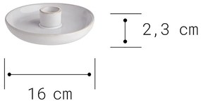 Butlers PEACEFUL Stojan na svíčku - krémová