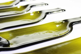 BDK-GLASS Servírovací tác z lehané skleněné láhve 1ks - s vlastním textem