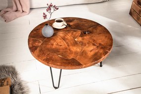 Noble Home Masivní teakový konferenční stolek Mospo, 70 cm