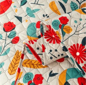 Přehoz na postel RETRO PTÁČEK barevný Rozměr: 170 x 210 cm