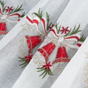 KRÁTKÁ ZÁCLONA NA POUTKÁCH XMAS16 145X70 CM VZOROVANÁ