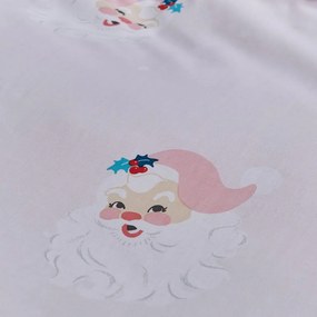 Růžové povlečení na dvoulůžko 200x200 cm Vintage Christmas Santa – Catherine Lansfield