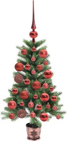 Vánoční stromeček s 150 LED diodami s stojanem Zelená 90 cm PE 3396300