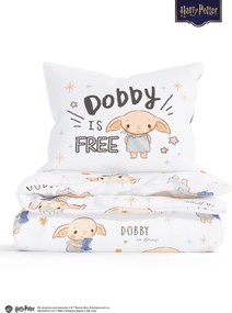 MK Lůžkoviny Prodloužené mikroplyšové povlečení Harry Potter - Tiny Dobby 140 × 220 cm, 70 x 90 cm