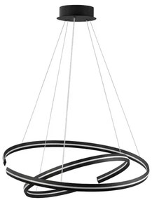 LED lustr Torrente 80 černé