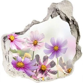 Wallmuralia Samolepící díra na stěnu Květiny na louce 75x75 cm