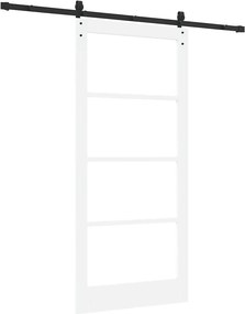 Posuvné dveře ORKDAL Bílá a černá 93 x 202 cm 3331868
