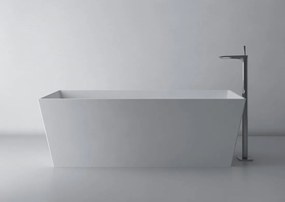 Gelco, KVADRIE - vana, 1590x650x550mm, litý mramor, objem 360l, bílá lesk, GVKV1590